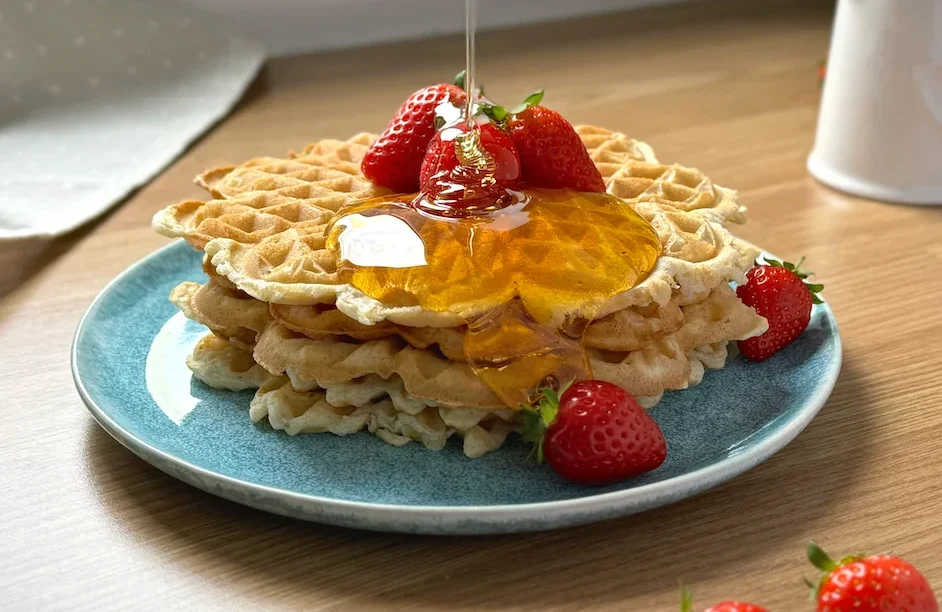 Best Waffle Recipe Without Milk (Dairy Free, Easy) - The Sunshine Pantry